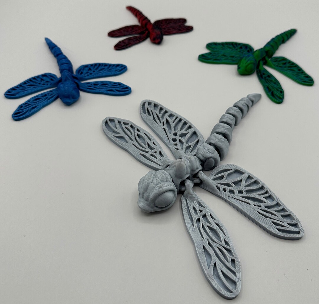 Dragonfly 3 Sizes 18 Colors 3D Printed - Etsy