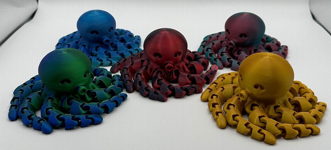 Wiggly Wonder: Fidget Octopus 3D Printed - Etsy
