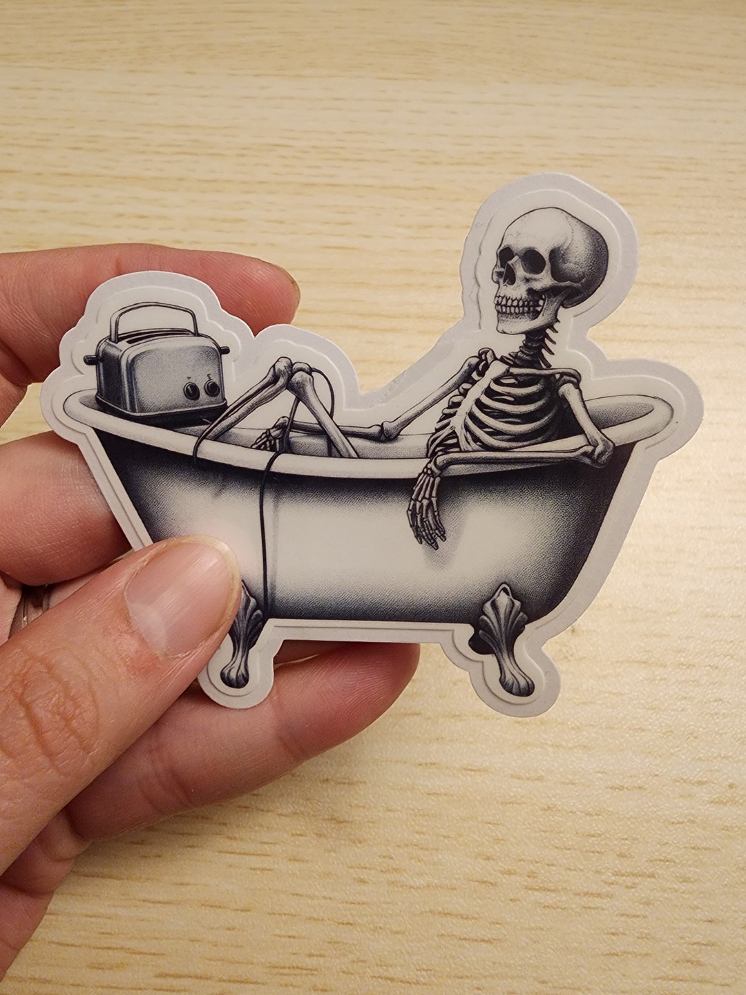 5 Stickers Dark Humor Skeletons 5 Pack Funny Relatable Laptops Journals ...