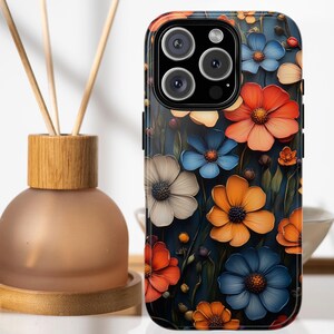 Metallic Floral Phone Case – Flower Design - Etsy