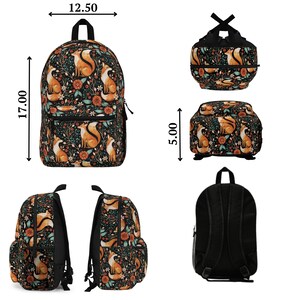 Cute Foxes Wildflowers Backpack Gift for Foxes Lovers Everyday Urban ...