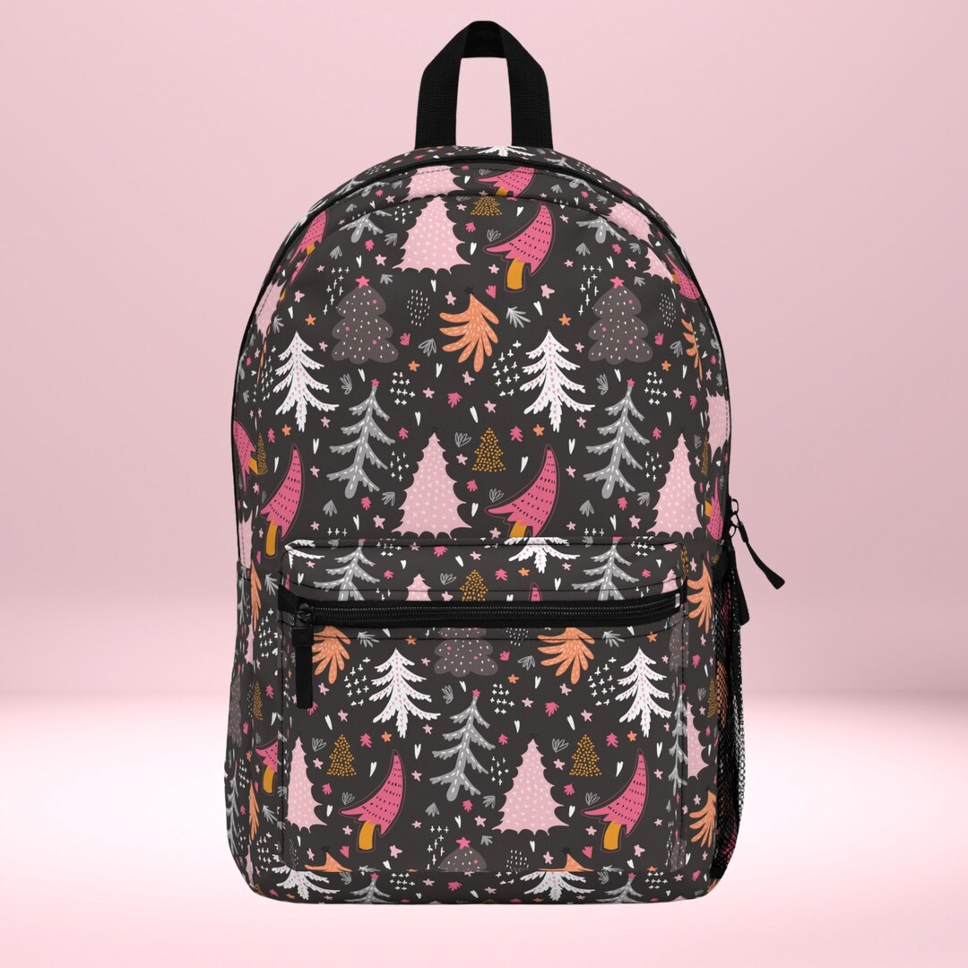 Christmas Trees Aesthetic Backpack Everyday Urban Backpack Cute Winter ...