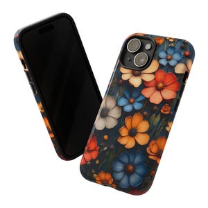 Metallic Floral Phone Case – Flower Design - Etsy