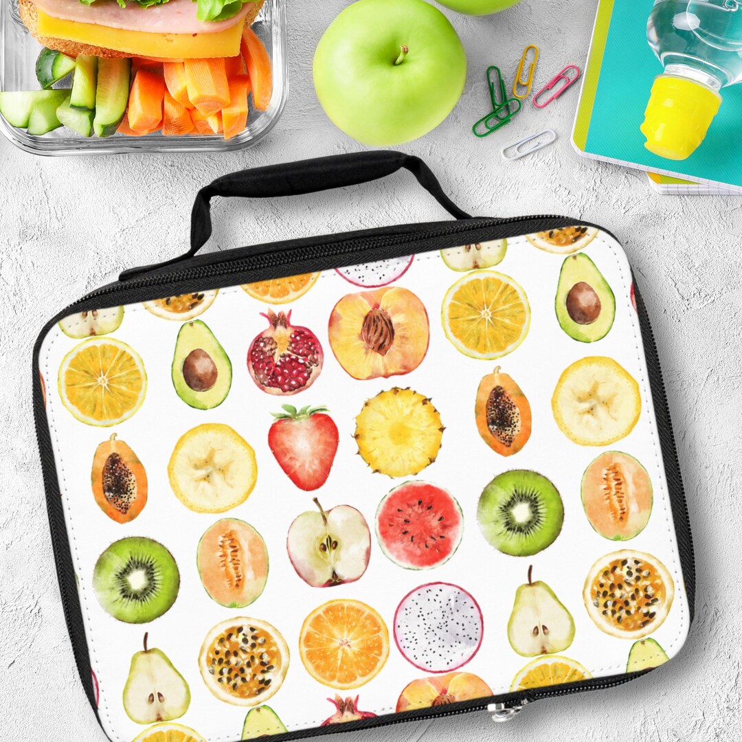 Beautiful Watercolor Fruits Aesthetic Lunch Box Coquette Berry Lunch ...