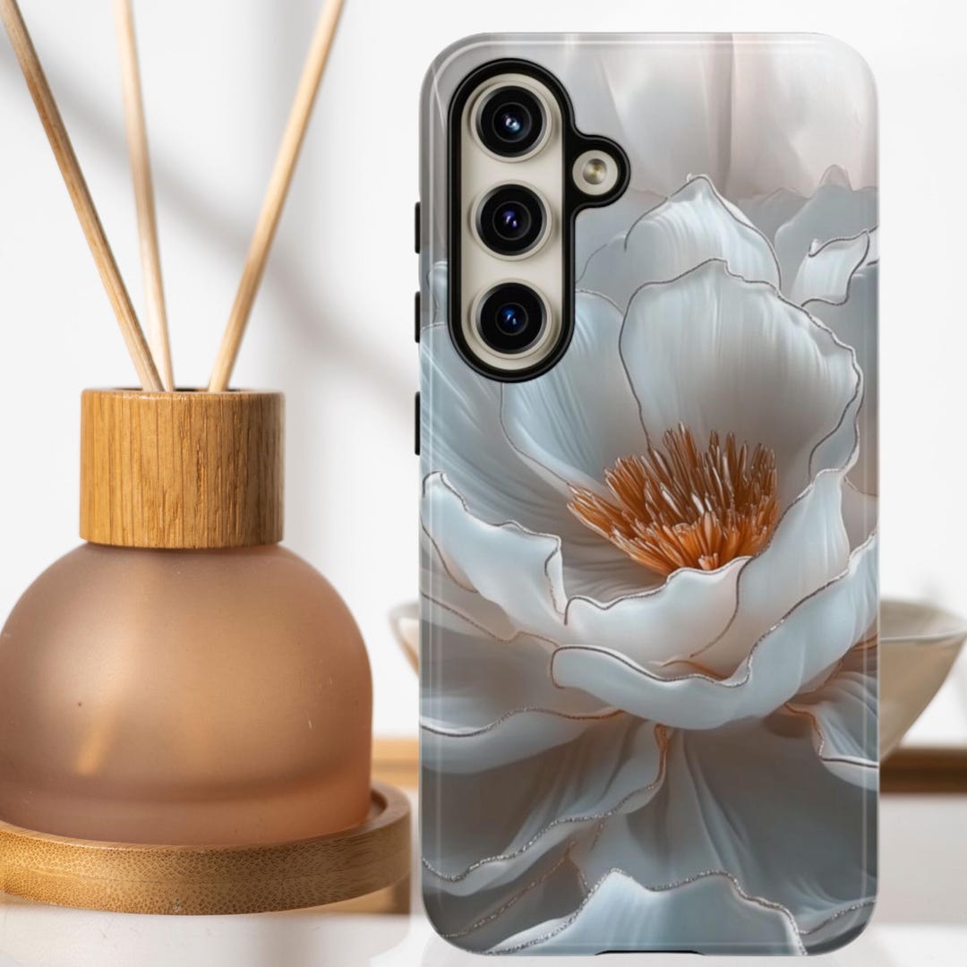 Glass Effect Peony Flower Aesthetic Phone Case Coquette Phone Case Gift ...