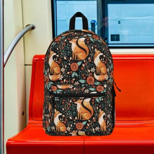 Cute Foxes Wildflowers Backpack Gift for Foxes Lovers Everyday Urban ...