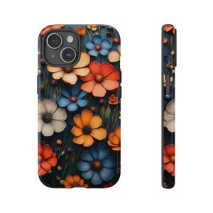 Metallic Floral Phone Case – Flower Design - Etsy