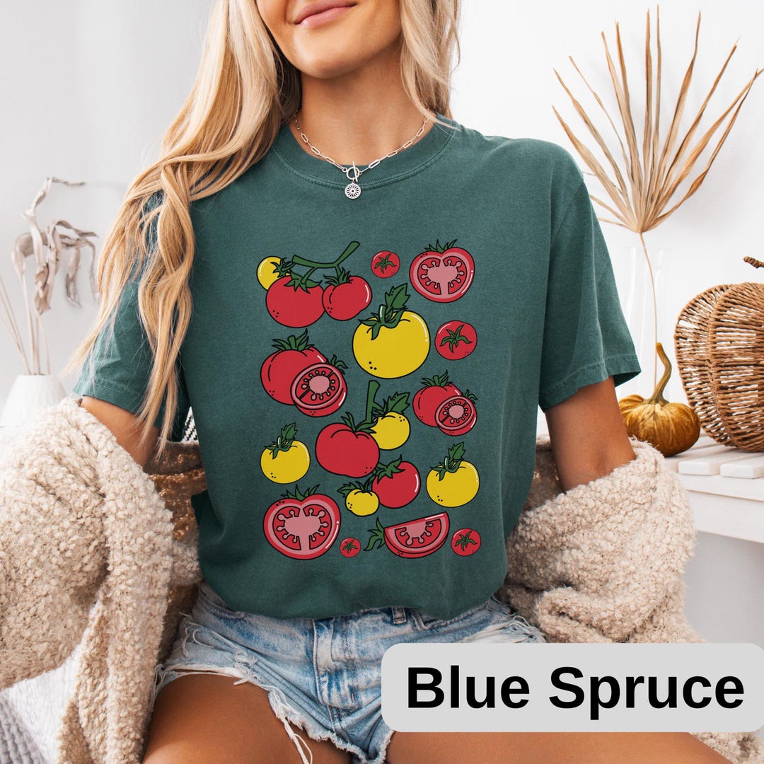 Beautiful Tomato Shirt Vegetable Garden Gift Comfort Colors Shirt ...