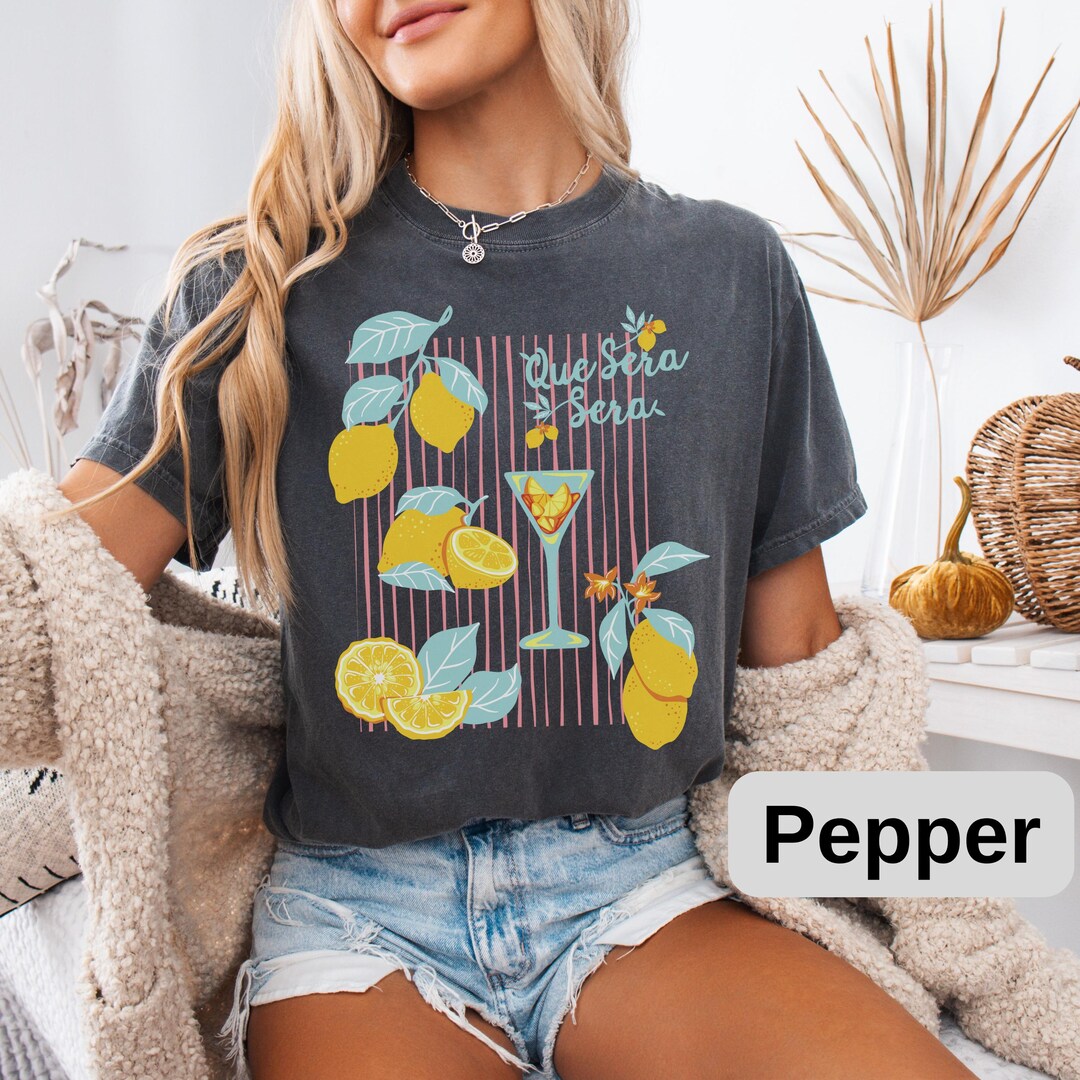 Watercolor Lemon Graphic Tee: Amalfi Coast Italian Summer Shirt - Etsy