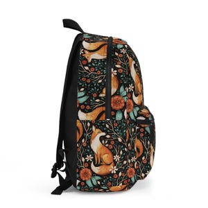 Cute Foxes Wildflowers Backpack Gift for Foxes Lovers Everyday Urban ...