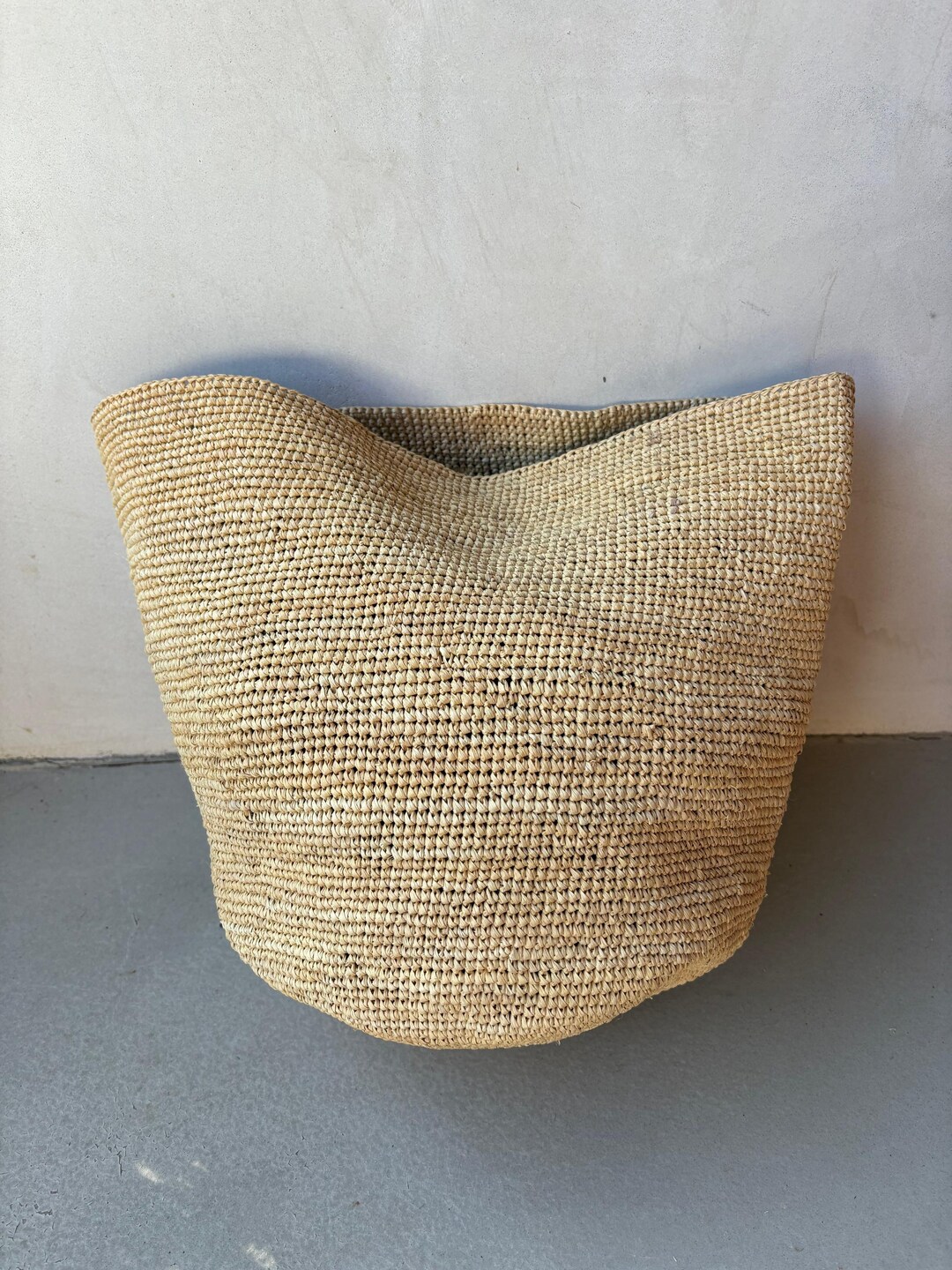 Handcrafted South American Artisanal Straw Bag. Unfinished ...