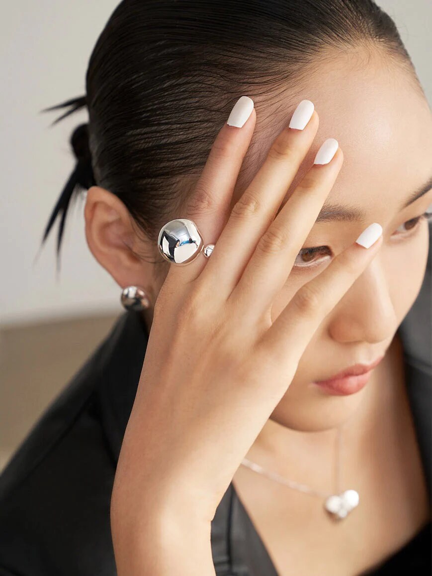 Fluid Elegance Water Droplet-inspired Ring, Fluid Elegance Water ...