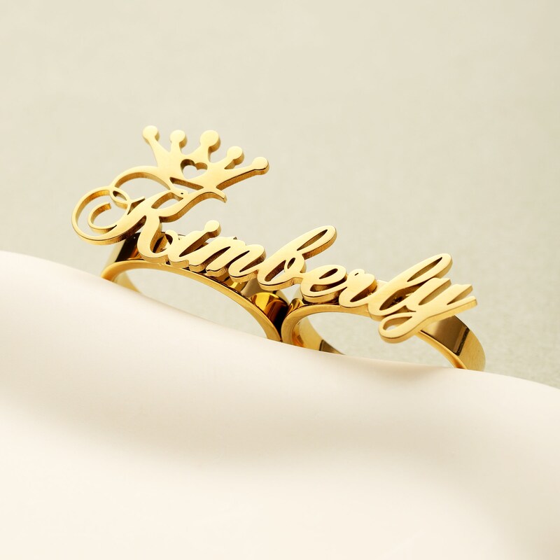 Double Finger Ring - Etsy