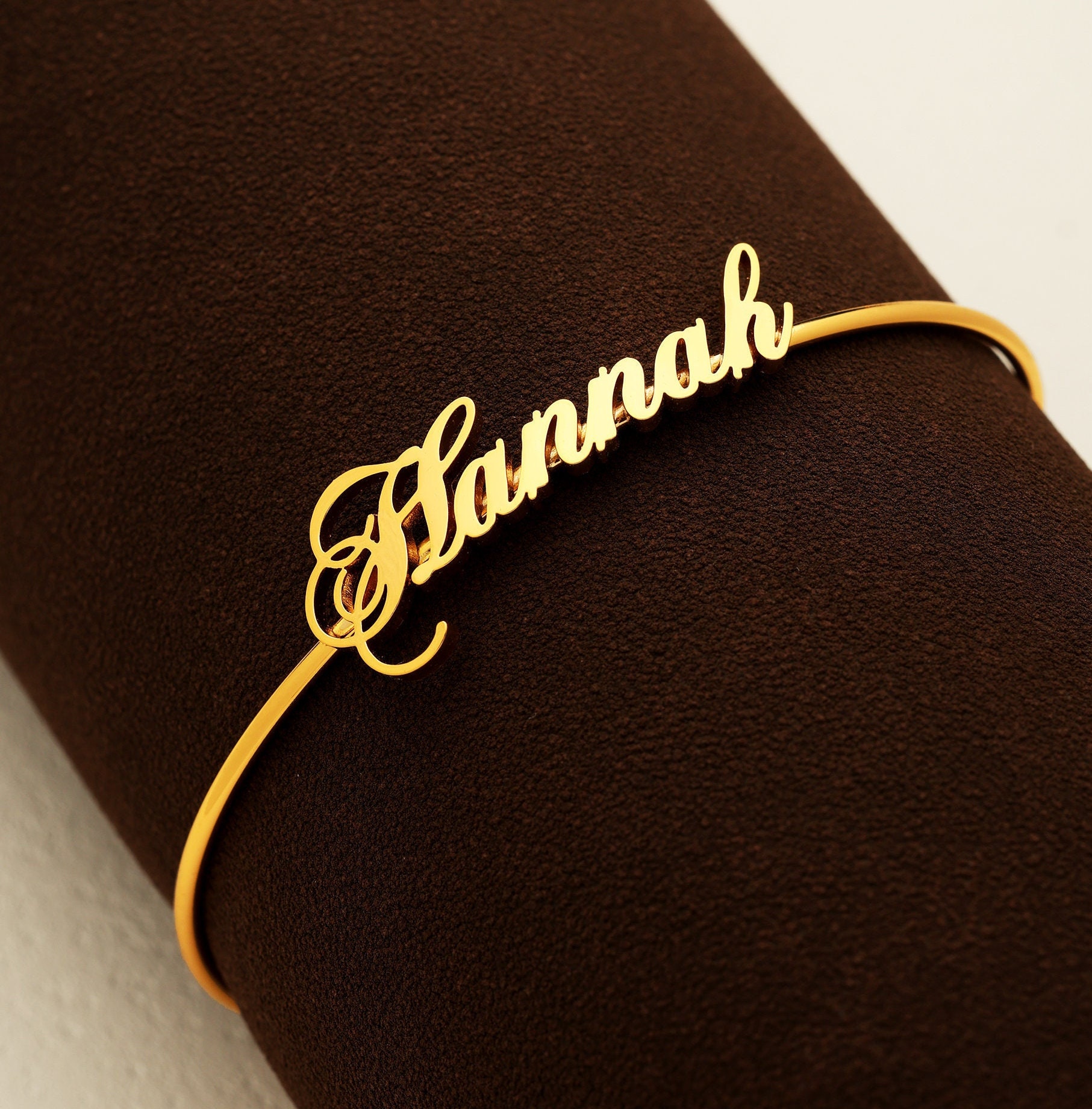 Personalized Name Bracelet Bangle, Custom Name Bangle, Gold Name Cuff ...