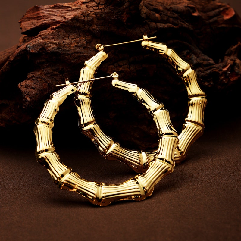 Bamboo Earrings - Etsy