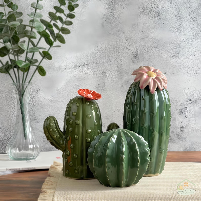 Ceramic Home Decoration Cactus/ceramic Cactus/home Decoration Gift ...