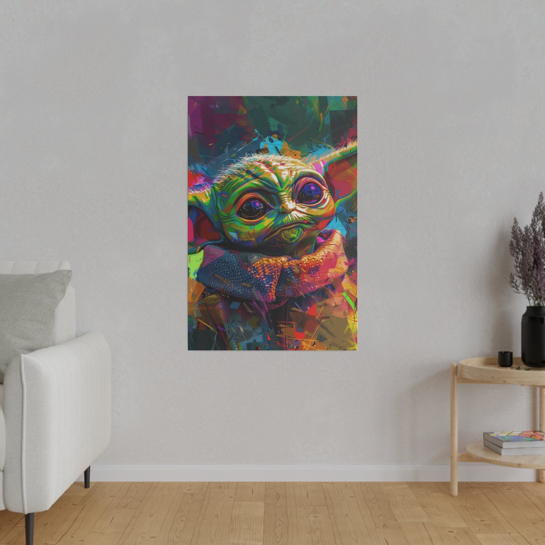 Baby Yoda Magic the Mandalorian Icon Canvas Print, Star Wars Pop ...