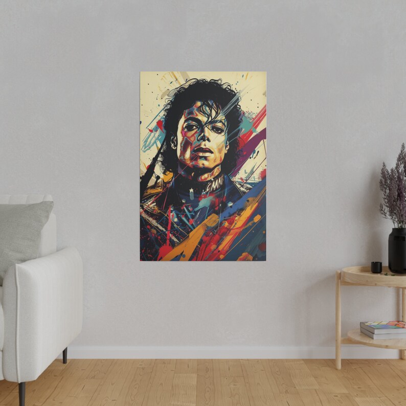 Michael Jackson King of Pop Art Iconic Music Legend Canvas Print - Etsy