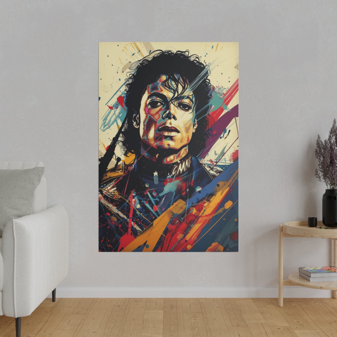 Michael Jackson King of Pop Art Iconic Music Legend Canvas Print - Etsy