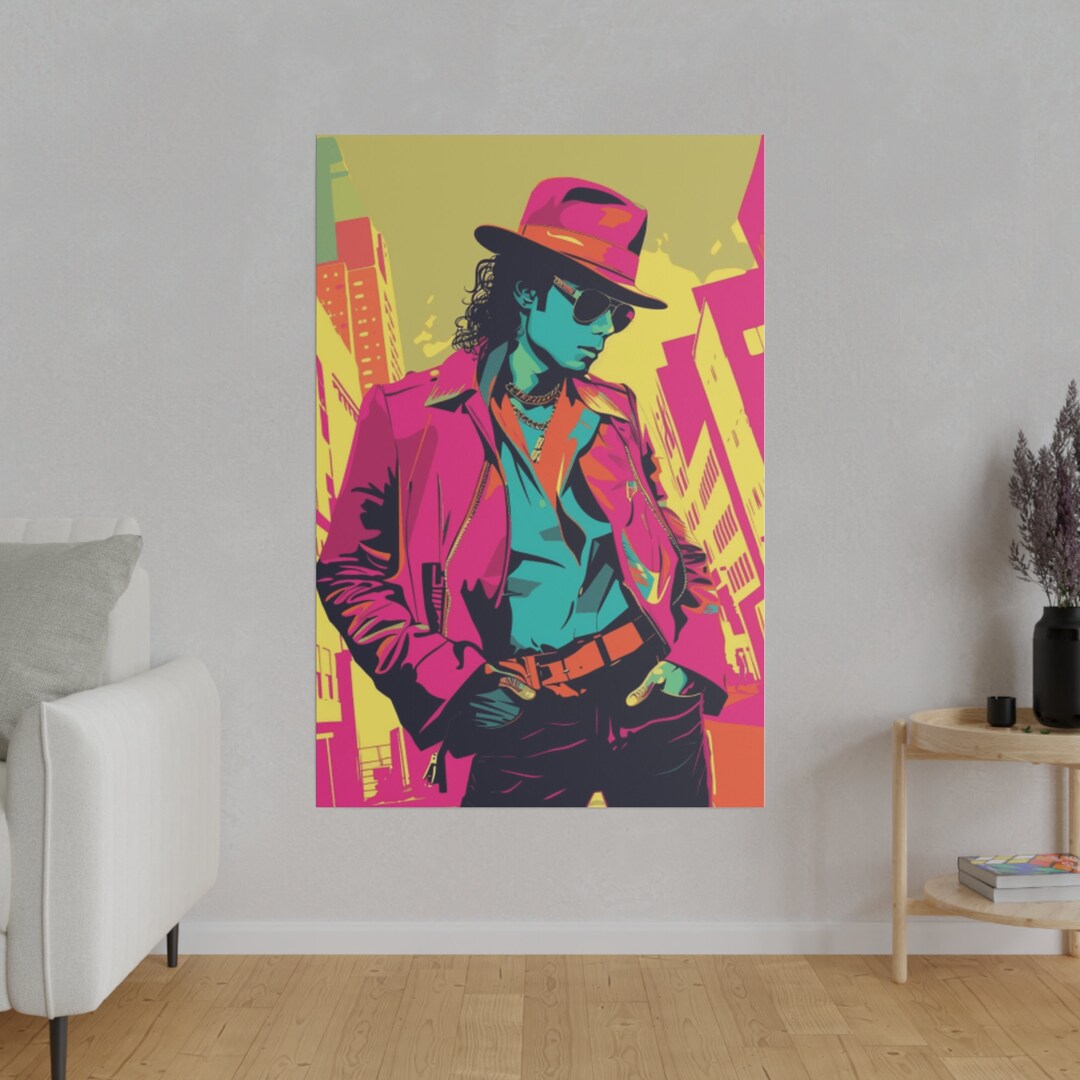 Michael Jackson King of Pop Art Iconic Music Legend Canvas Print - Etsy