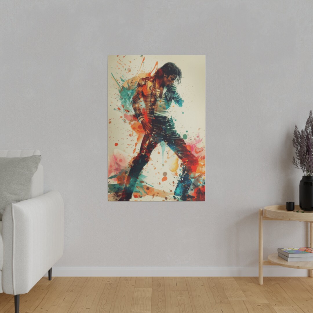 Michael Jackson King of Pop Art Iconic Music Legend Canvas Print - Etsy
