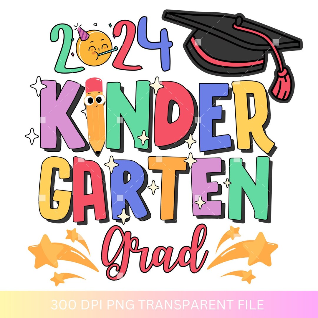 2024 Kindergarten Graduation Graduate Kids Boys Girls,kinder Graduate ...