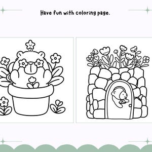 Cute Animal Pot Plant Coloring Pages | Bold and Easy Coloring Book ...