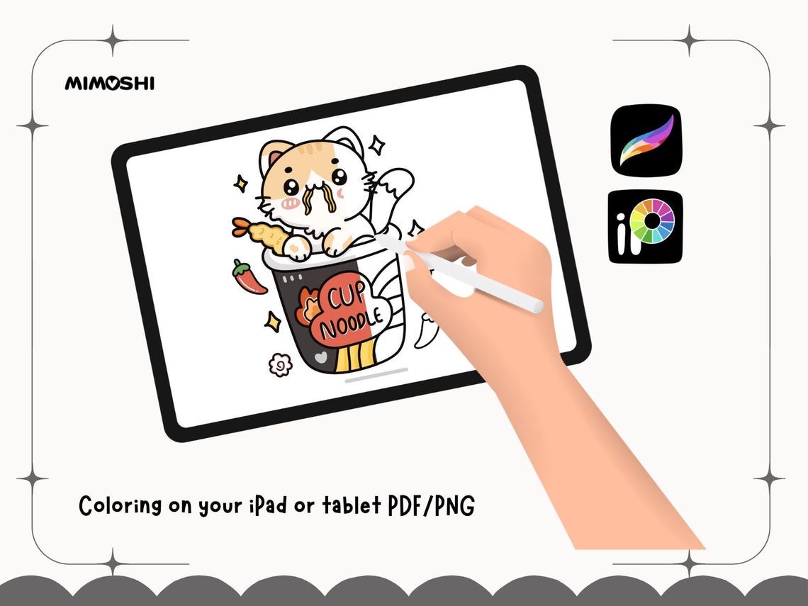 Cozy Cat in Containers Coloring Pages |tiny Spaces, Fluffy Faces, Meow ...