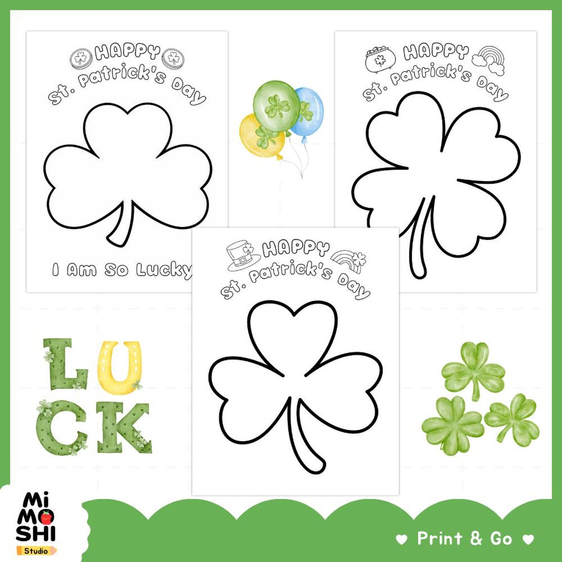 St. Patrick’s Day Shamrock Tissue Paper Craft | I Am so Lucky Activity ...
