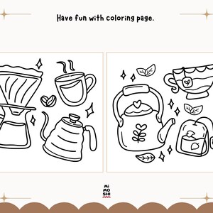 Coffee Lovers Coloring Pages | Bold and Easy Coloring Book ,cozy Coffee ...