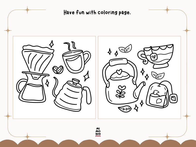 Coffee Lovers Coloring Pages | Bold and Easy Coloring Book ,cozy Coffee ...