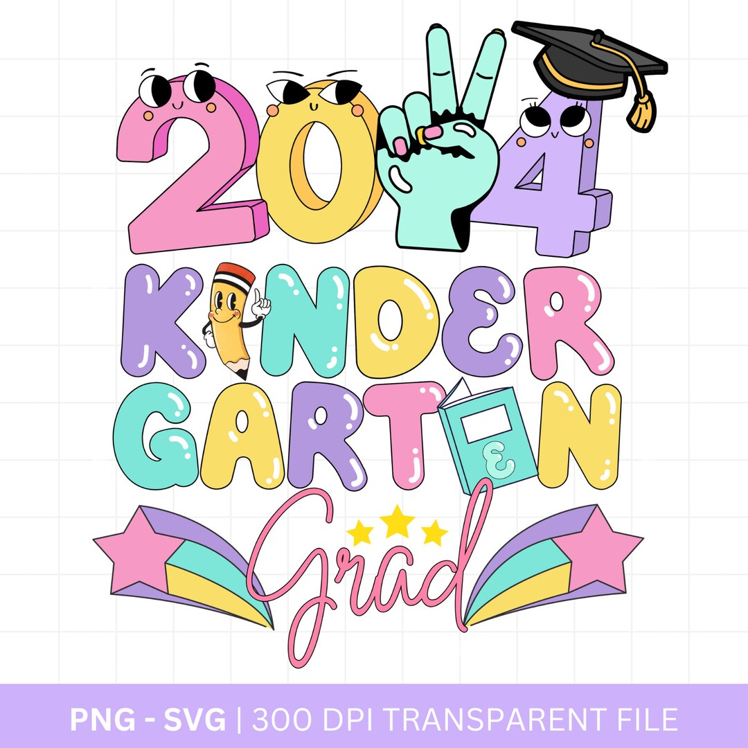 2024 Kindergarten Graduation Graduate Kids Boys Girls,kinder Graduate ...