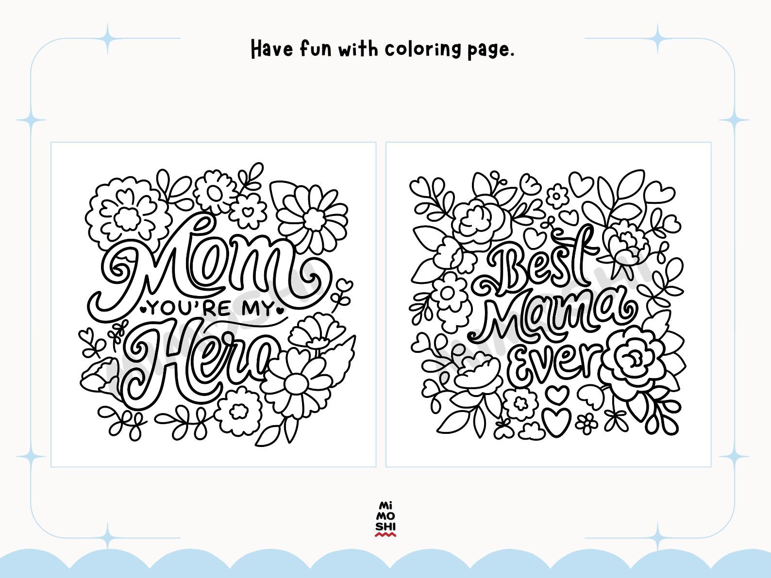 Mother’s Day Quotes Coloring Pages | Inspirational & Funny ,printable ...