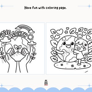 Happy Earth Day Coloring Pages | Save the Earth Cute & Fun Printable ...