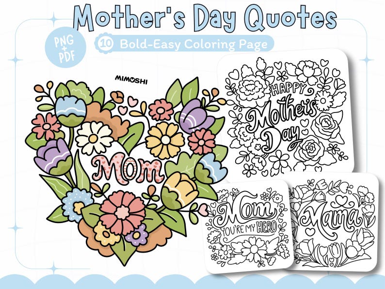 Mother’s Day Quotes Coloring Pages | Inspirational & Funny ,printable ...