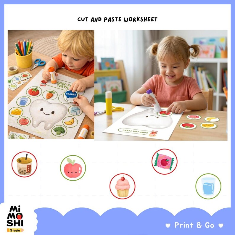 Good or Bad for Teeth Sorting Activity | Dental Health Printable ...