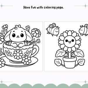 Cute Animal Pot Plant Coloring Pages | Bold and Easy Coloring Book ...