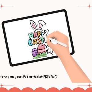 Happy Easter Coloring Pages | Bold and Easy Coloring Book,cute Rabbit ...