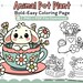 Cute Animal Pot Plant Coloring Pages | Bold and Easy Coloring Book ...