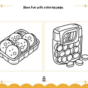 Snacks Love Coloring Pages | Food and Drink Relaxation | Coloring Pages ...