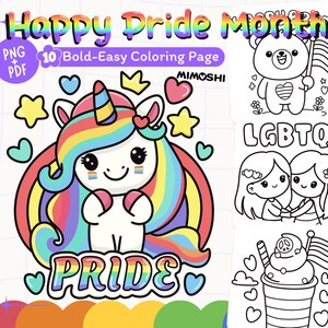 Happy Pride Month Coloring Pages | LGBTQ+ Pride,rainbow Love,love is ...