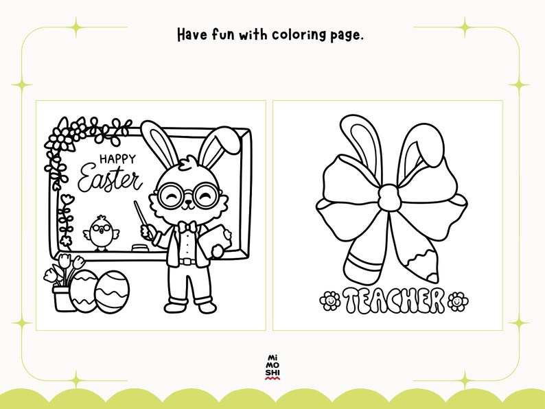 Easter Bookish Fun Coloring Pages | Bold and Easy ,easter Bunny,easter ...