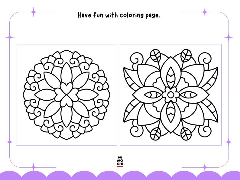 Mandala Coloring Pages: 10 Bold & Easy Designs (PNG + PDF) - Etsy