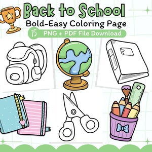 Back to School Coloring Page ,school Coloring Pages, Teacher Printable ...