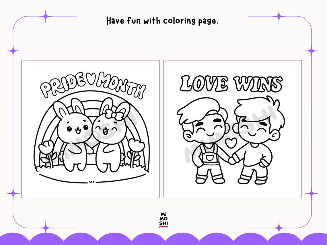 Happy Pride Month Coloring Pages | LGBTQ+ Pride,rainbow Love,love is ...
