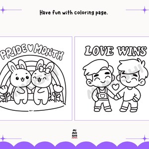 Happy Pride Month Coloring Pages | LGBTQ+ Pride,rainbow Love,love is ...