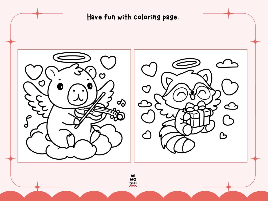 Cute Cupid Coloring Pages | Bold and Easy Coloring Book ,animal ...