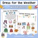 Weather Clothing Worksheet | Sunny, Rainy, Snowy, Windy Days (printable ...