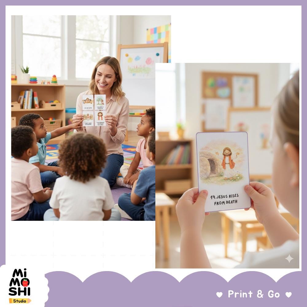 Stations of the Cross Flashcards | Lent & Easter Christian Printable ...