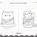 Cozy Cat in Containers Coloring Pages |tiny Spaces, Fluffy Faces, Meow ...